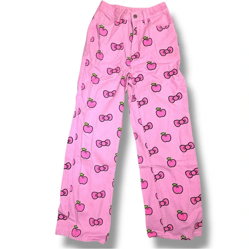 SHEIN | Jeans | Hello Kitty Wide Leg Pants | Poshmark